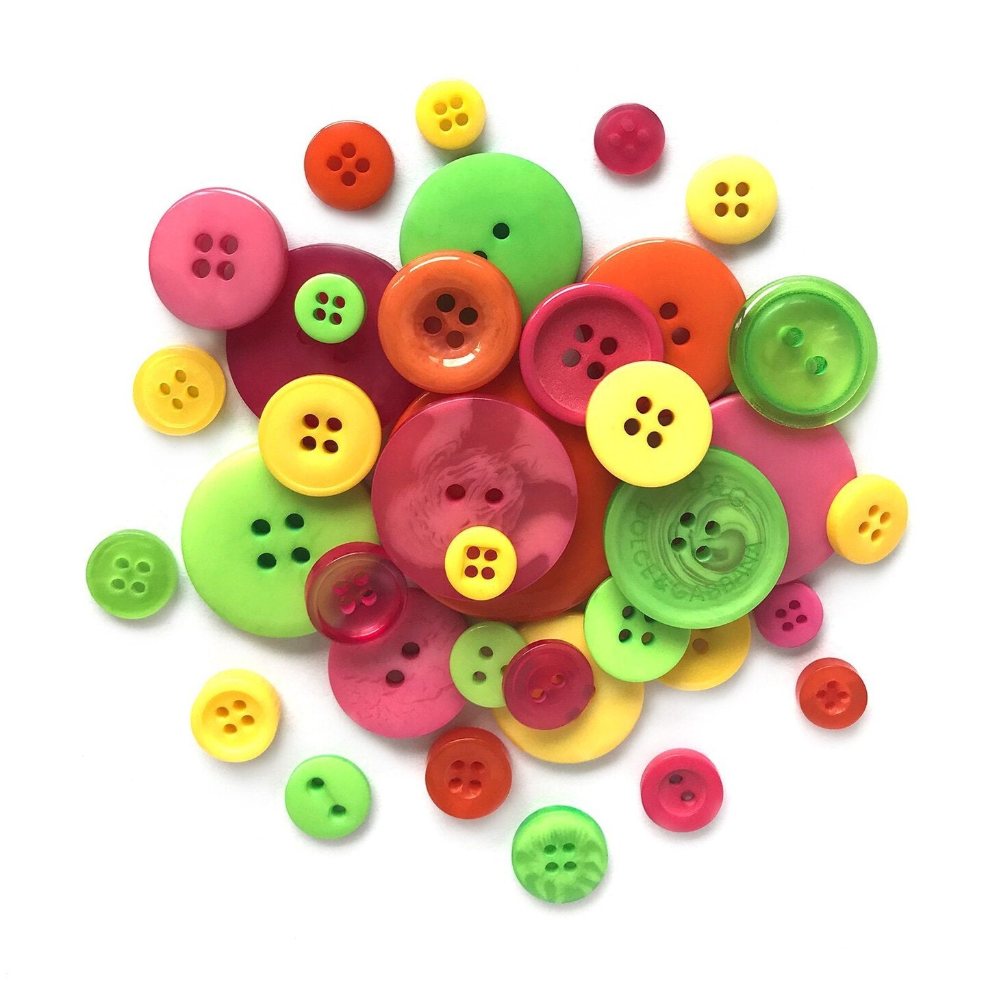 Sorting Buttons For Preschool 90 Pieces Big Bright Plastic Assorted ...