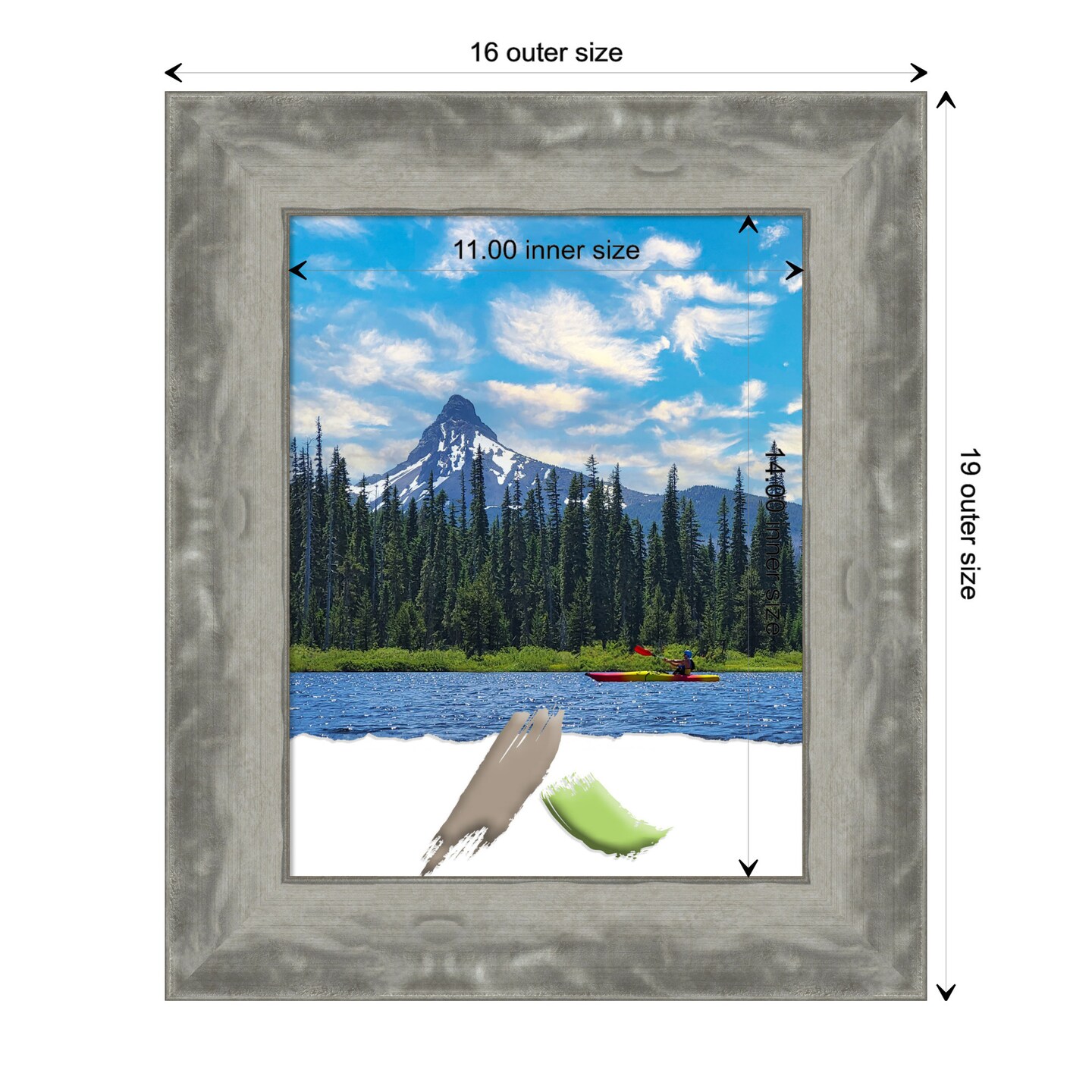 Waveline Silver Narrow Picture Frame, Photo Frame, Art Frame | Michaels