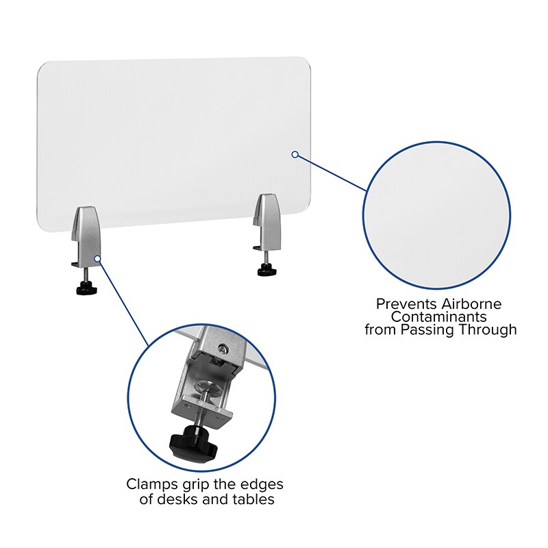 Flash Furniture Clear Acrylic Desk Partition | Michaels