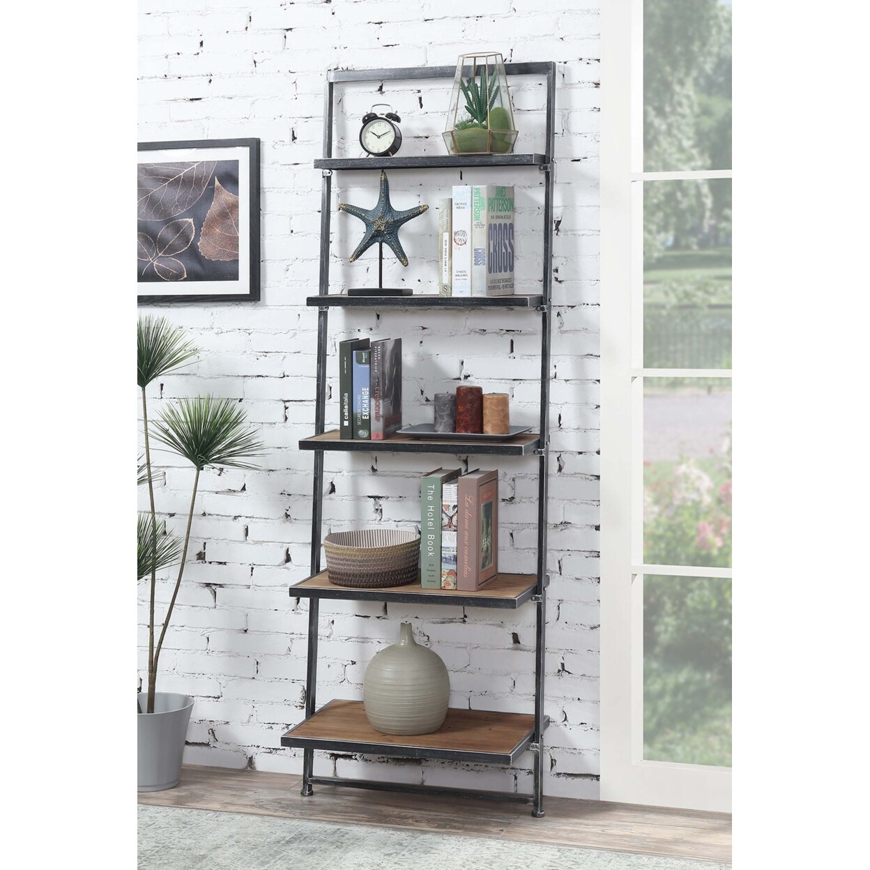 Lean 5 shelf bookcase store