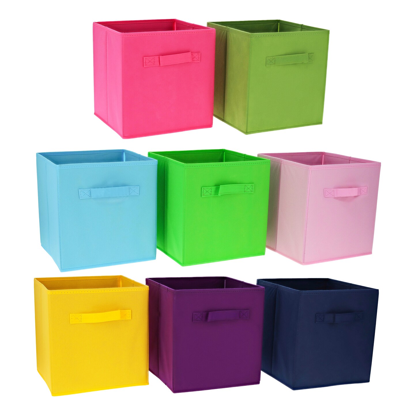 7Penn Basket Cube Storage - 8pc Colorful Basket Organization Bins with ...