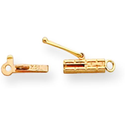 14K Gold Barrel Clasp 8.3mm | Michaels