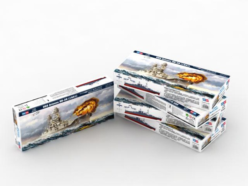 HobbyBoss 1/700 ARIZONA BB-39 (1941) Plastic Model, Color: Multicolor ...