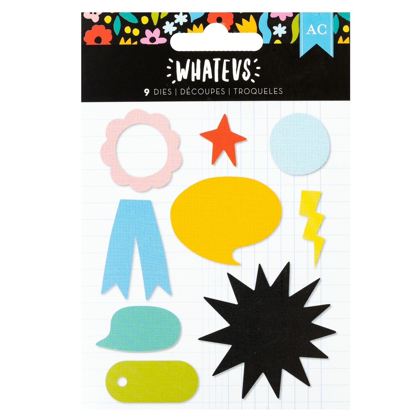 American Crafts Whatevs Metal Die Set-8/Pkg | Michaels