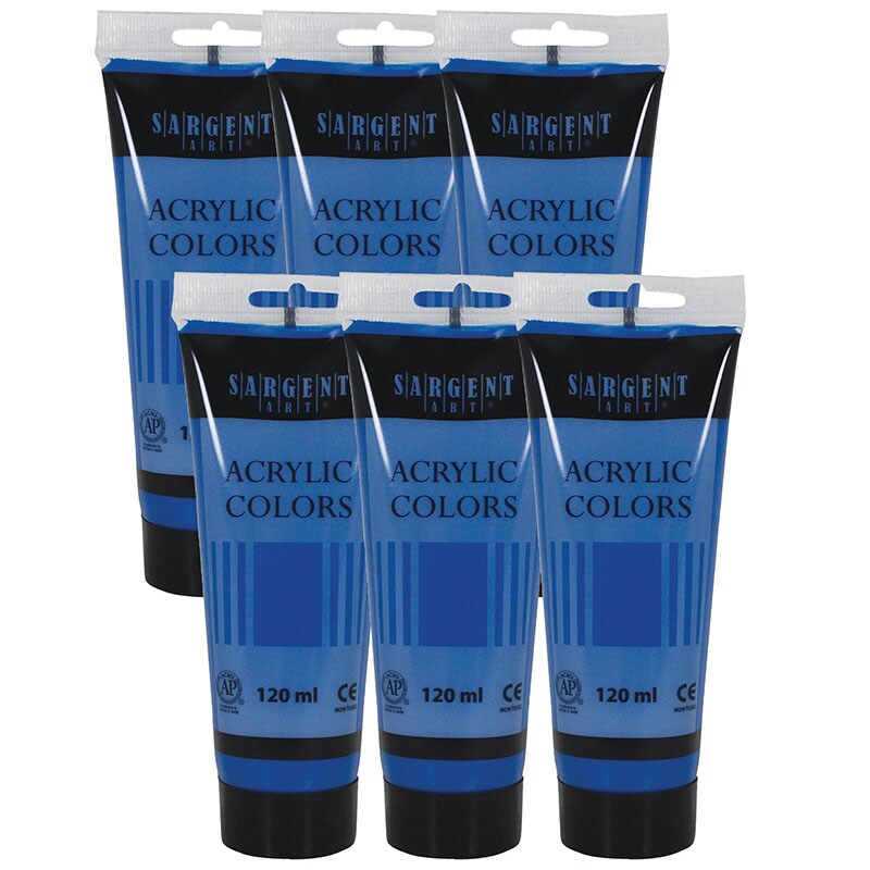 Acrylic Paint Tube, 120 Ml, Dark Ultramarine Blue, Pack Of 6 | Michaels
