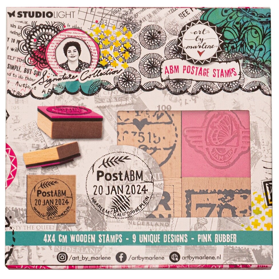 Art By Marlene Signature Collection Rubber Stamps-Nr. 595. Wooden Stamp ...