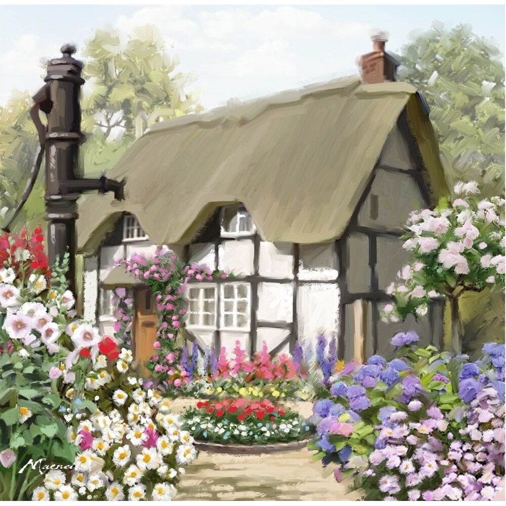 English Cottage Poster Print By The Macneil Studio (12 X 12) | Michaels