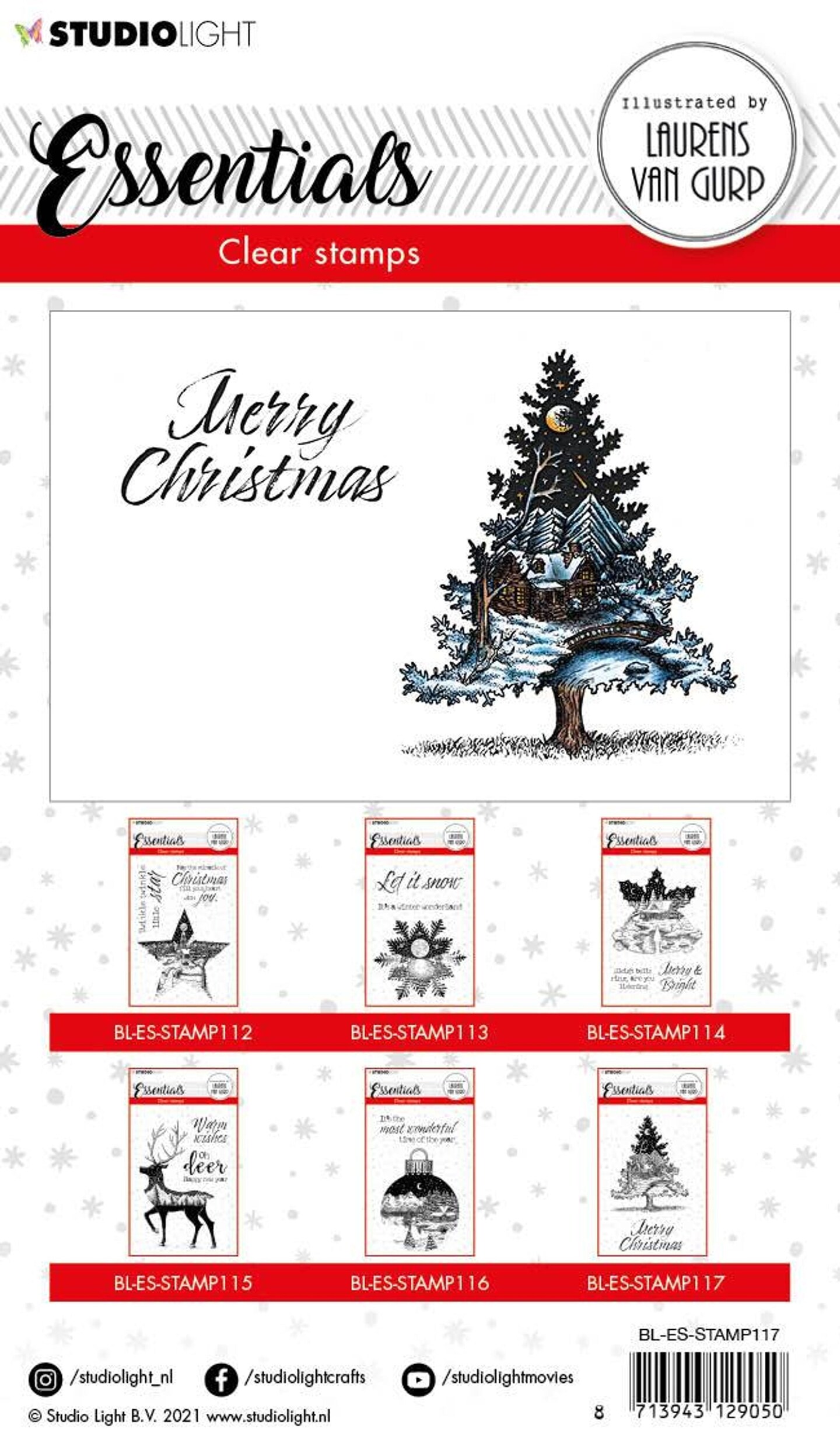 Studio Light BL Clear Stamp Christmas Tree Essentials 105x148mm nr.117 ...