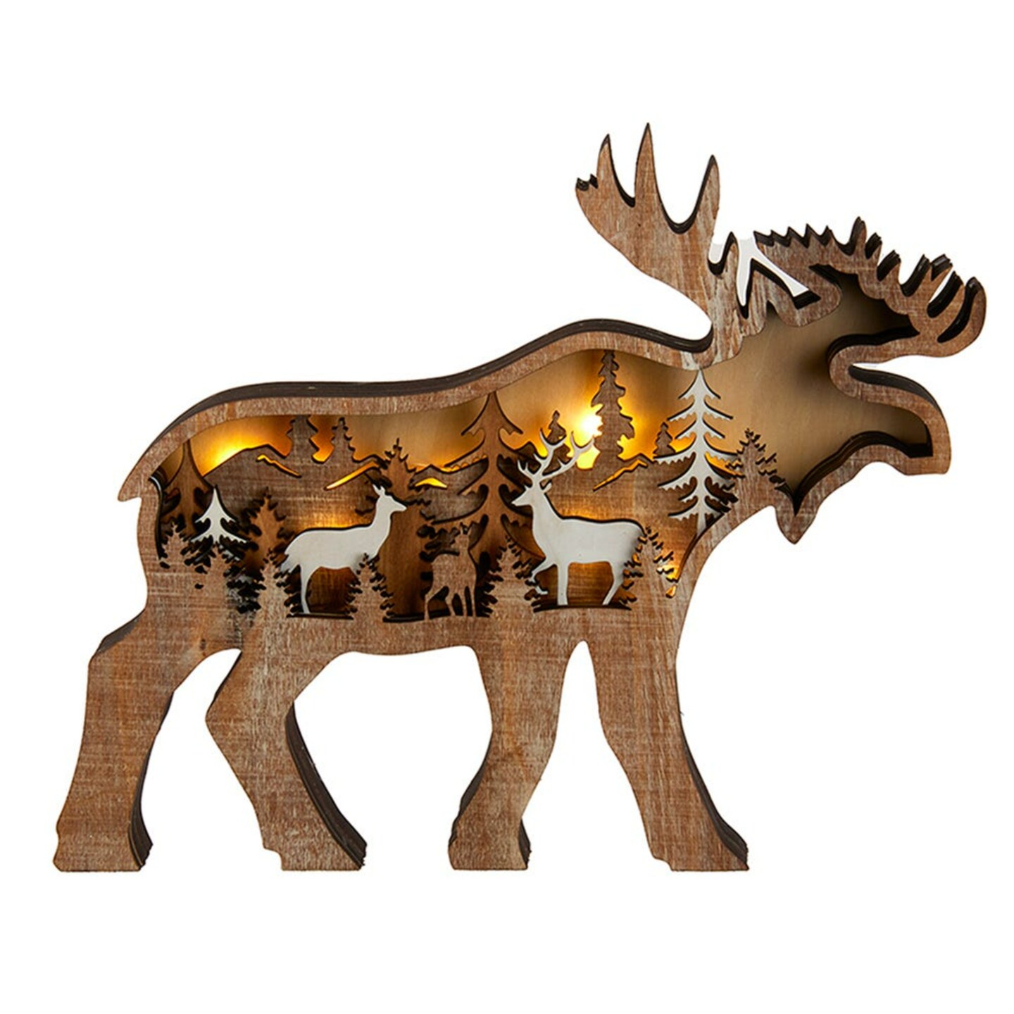 KSA 12" Moose LED Lighted Christmas Tabletop Decoration | Michaels
