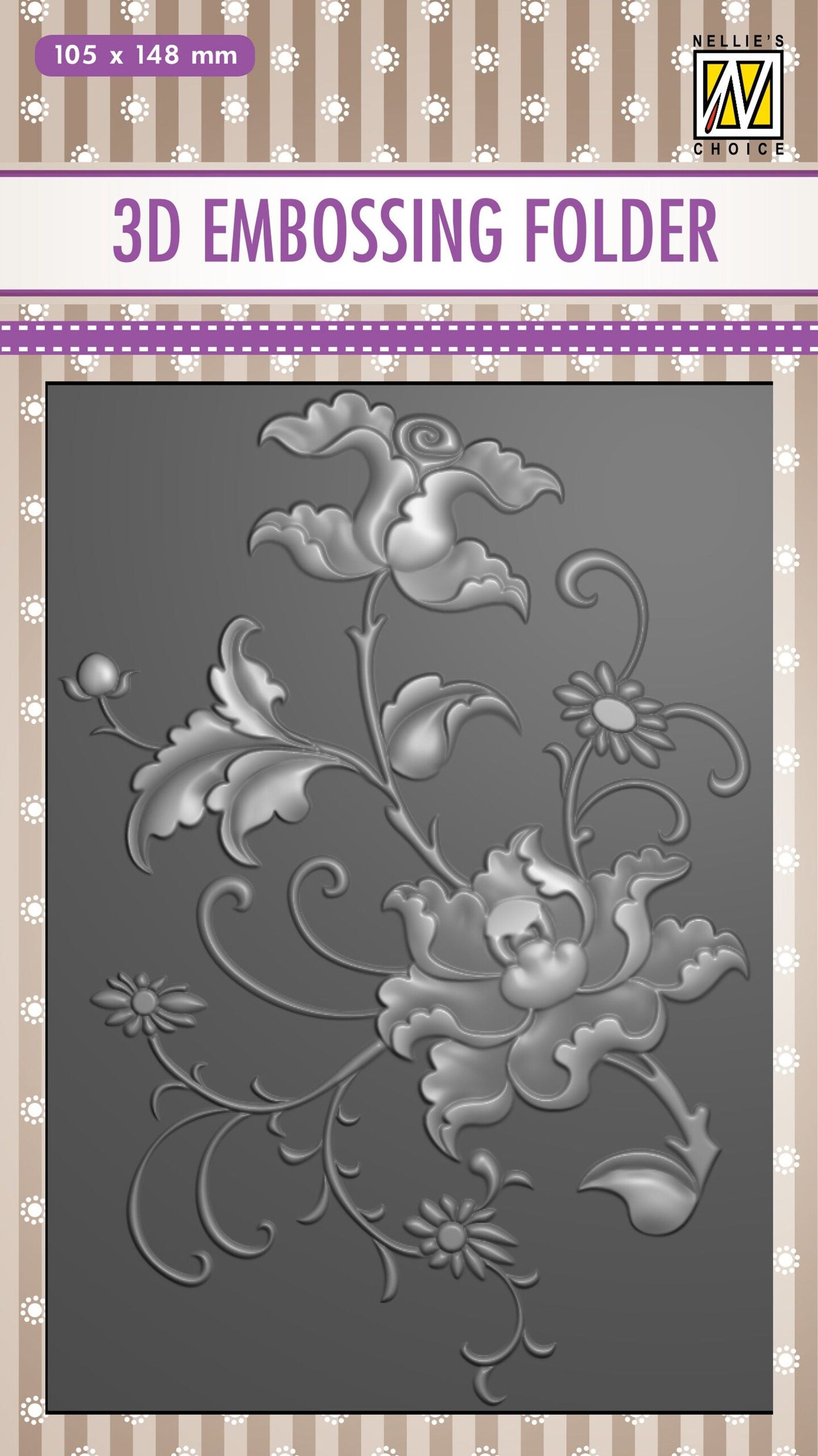 Nellie's Choice 3D Embossing Folder - Exotic Flower | Michaels