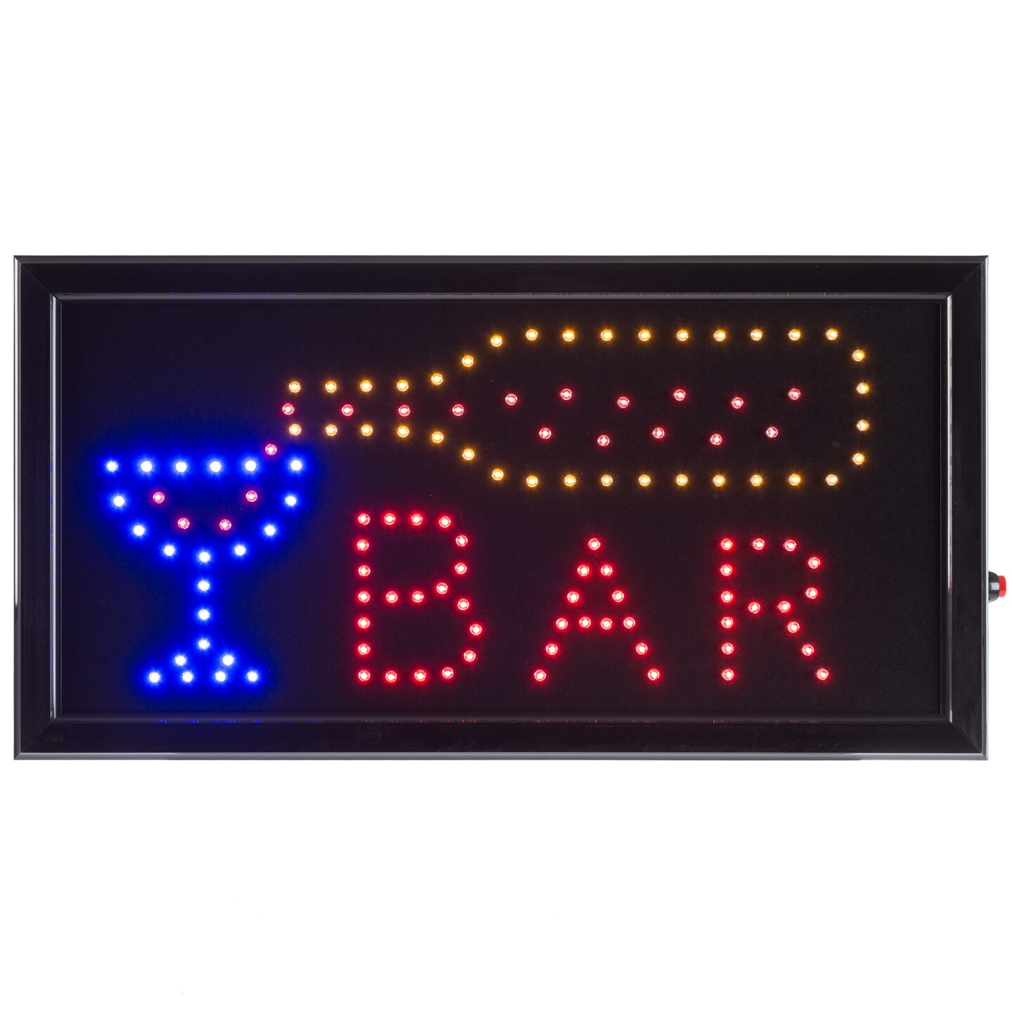 Led Animated Sign 19X10 Wall Light Slim Black Frame 4Ft Cord Indoor Use ...