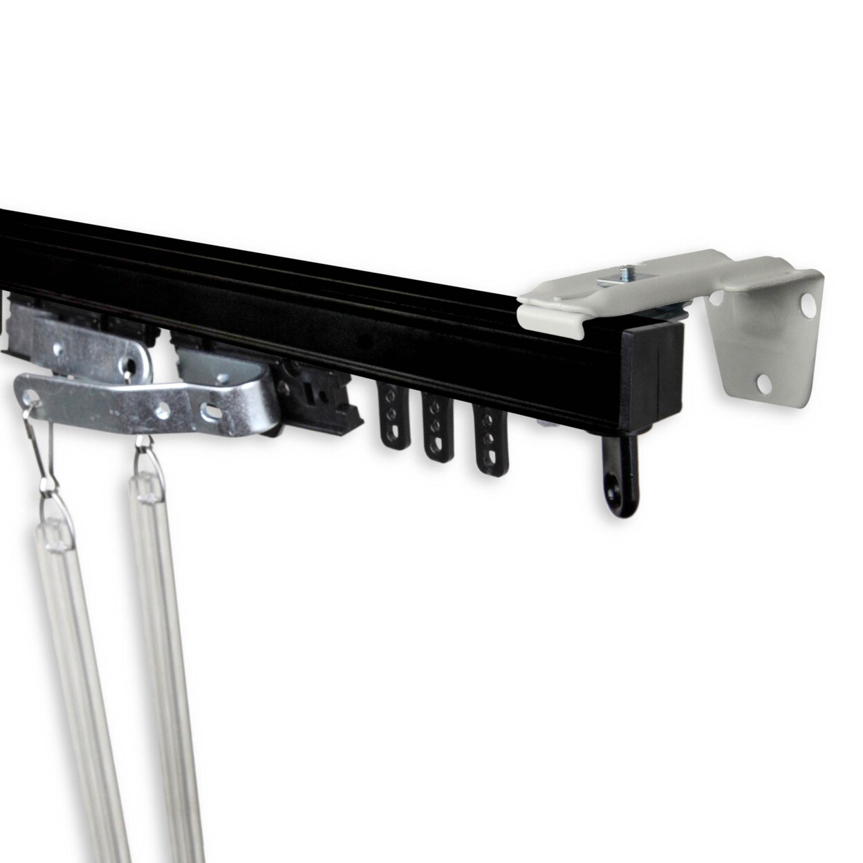 Hermosa Home Commercial Heavy Duty Wall - Ceiling Track Kit 6ft - Black ...