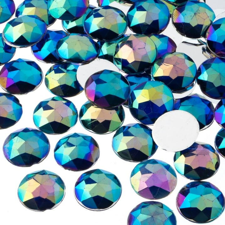 John Bead 16mm Round Acrylic Flat Back Rhinestones, 200pcs | Michaels