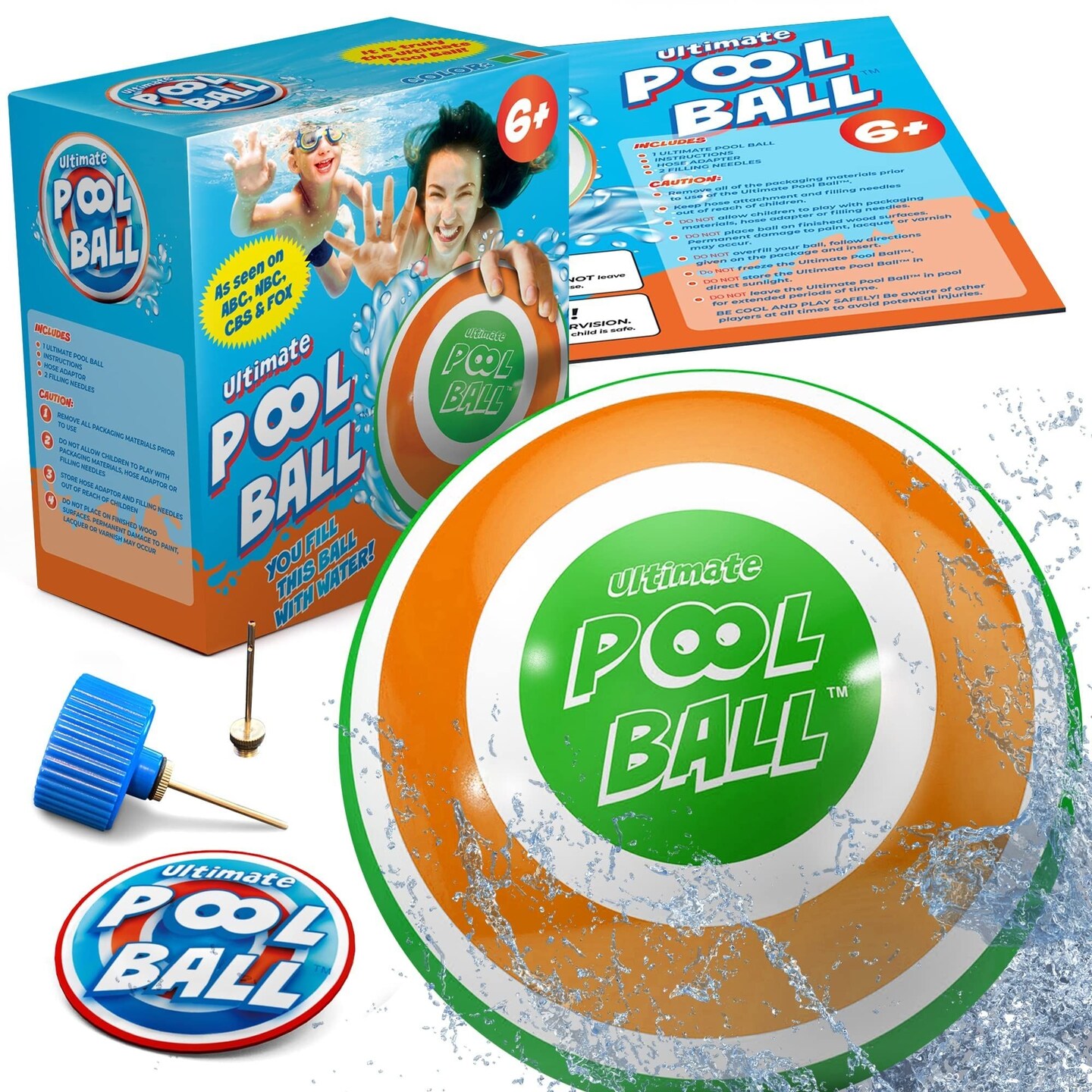 The Ultimate Pool Ball - Fill It with Water to Play Underwater Games ...