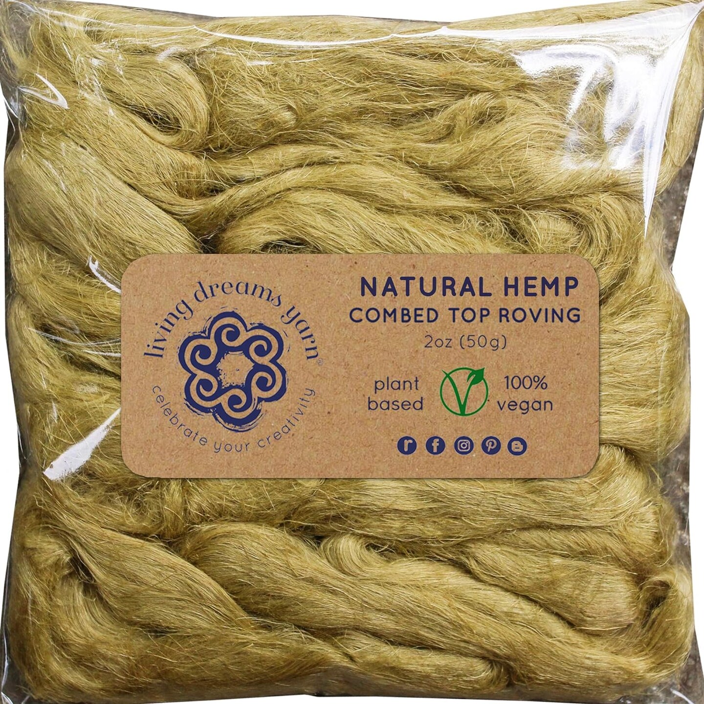 Hemp - Beautifully Dyed Vivid Colors, Combed Top Roving for Spinning ...
