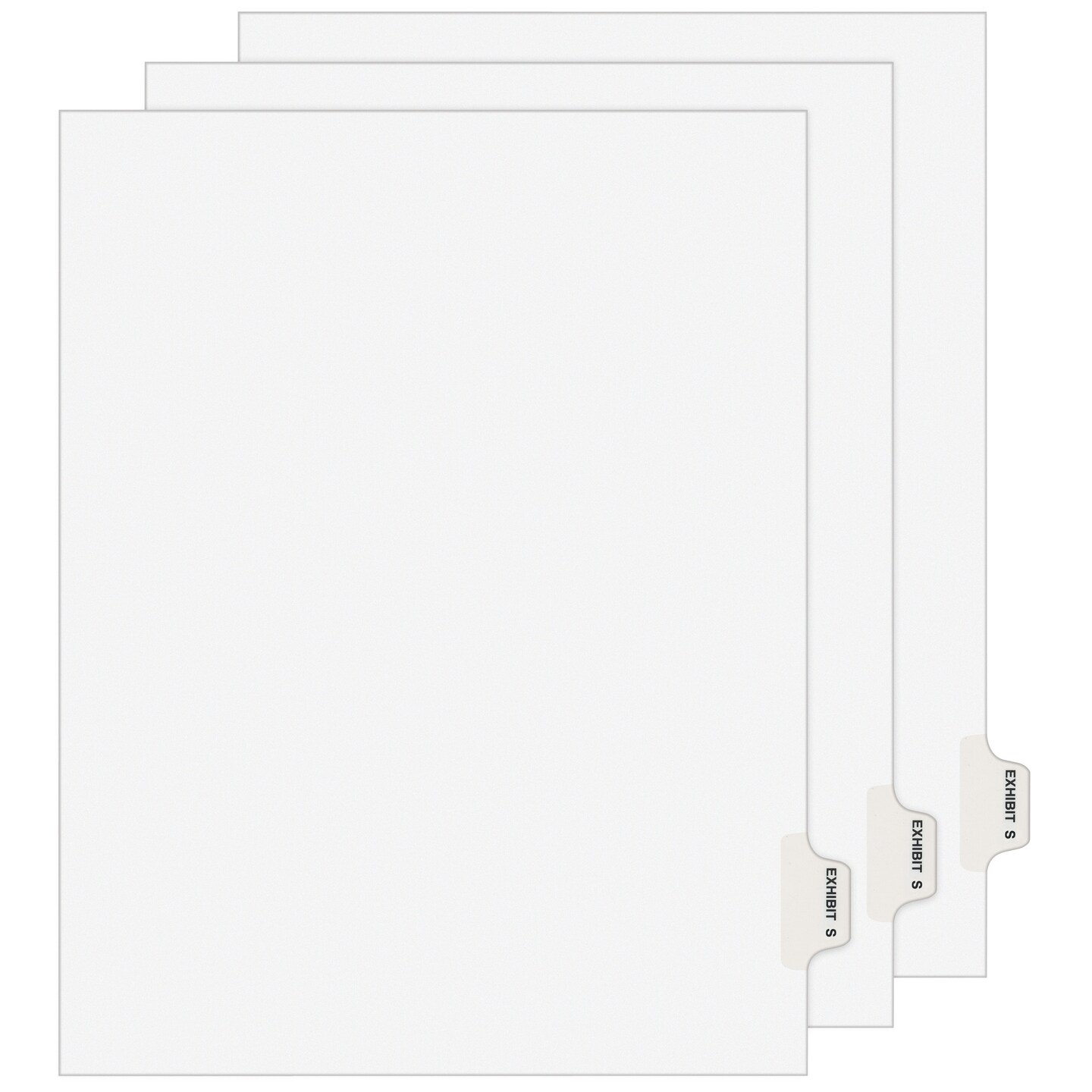Avery Legal Exhibit Unpunched Dividers for Use with Any Binding System ...