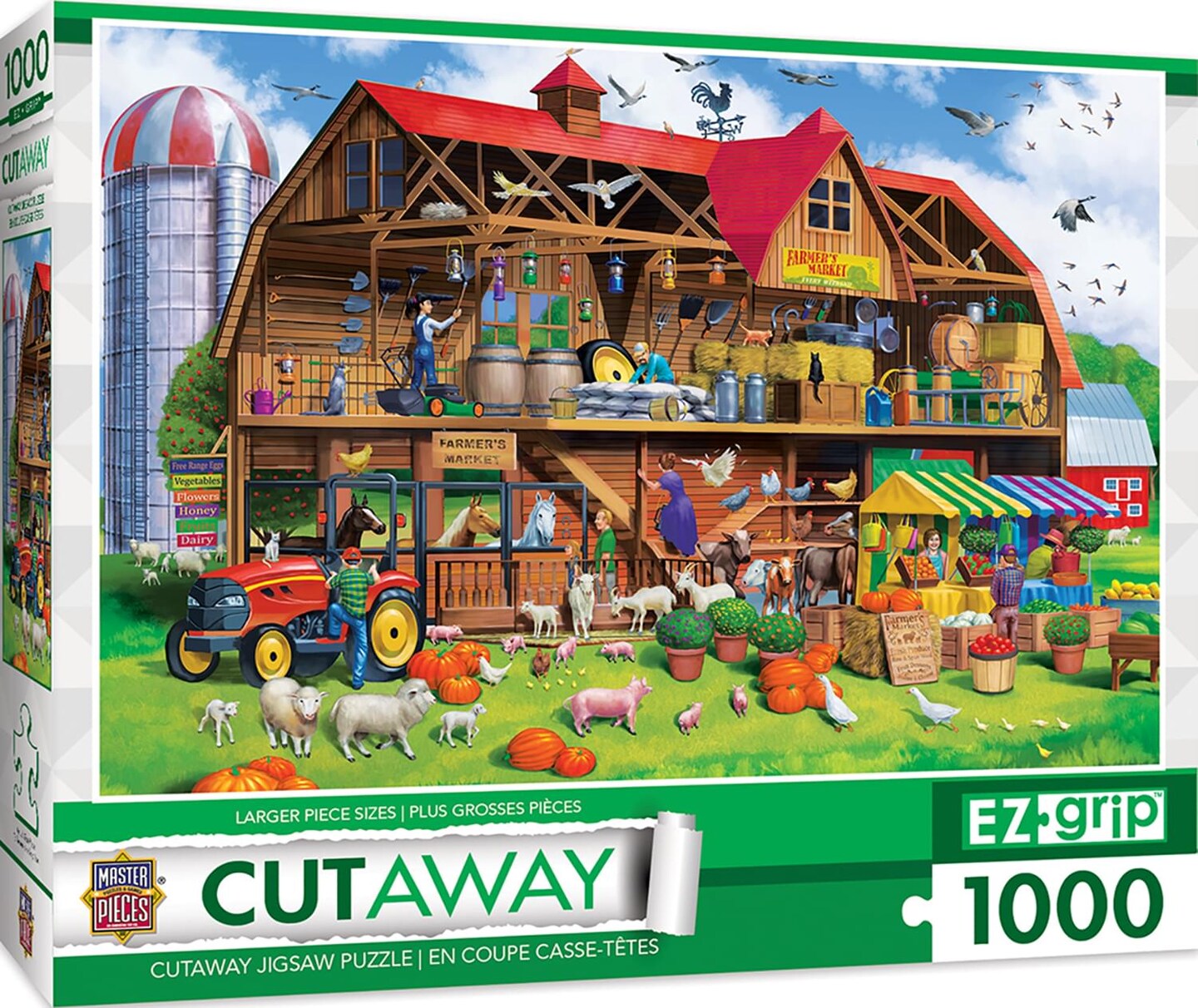 Cut-Aways Family Barn 1000 Piece Large EZ Grip Jigsaw Puzzle | Michaels