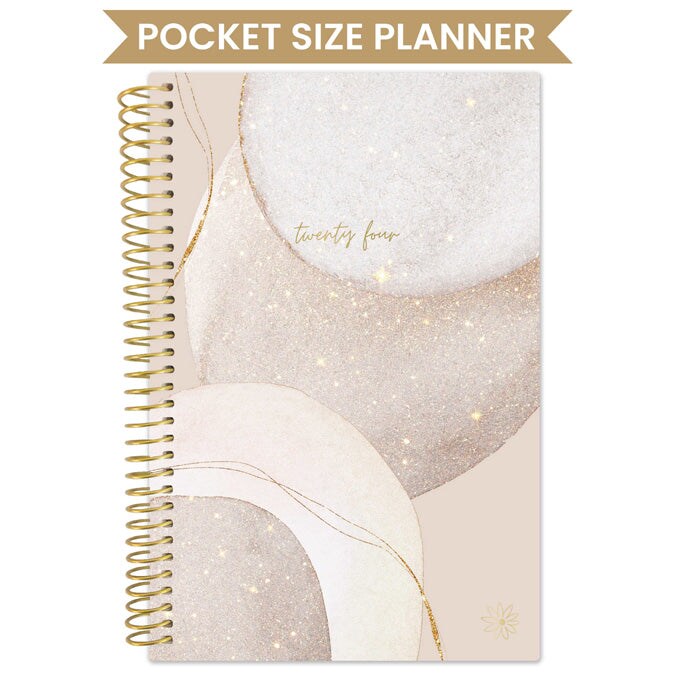 bloom daily planners 2024 Soft Cover Planner, 4" x 6", Brushed Beige ...