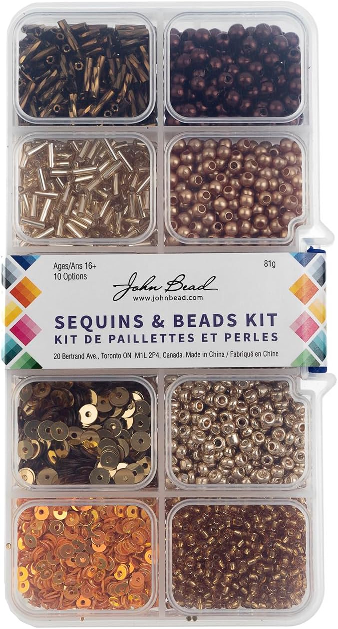John Bead 10 Types Mix Sequins & Beads Kit | Michaels