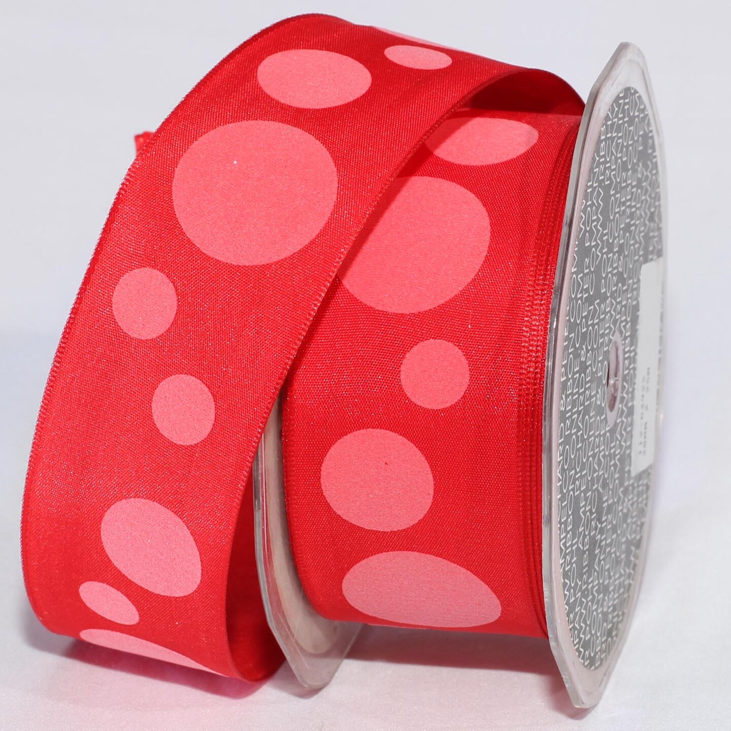 The Ribbon People Red Polka Dotted Fine Taffeta Wired Craft Ribbon 1.5 ...