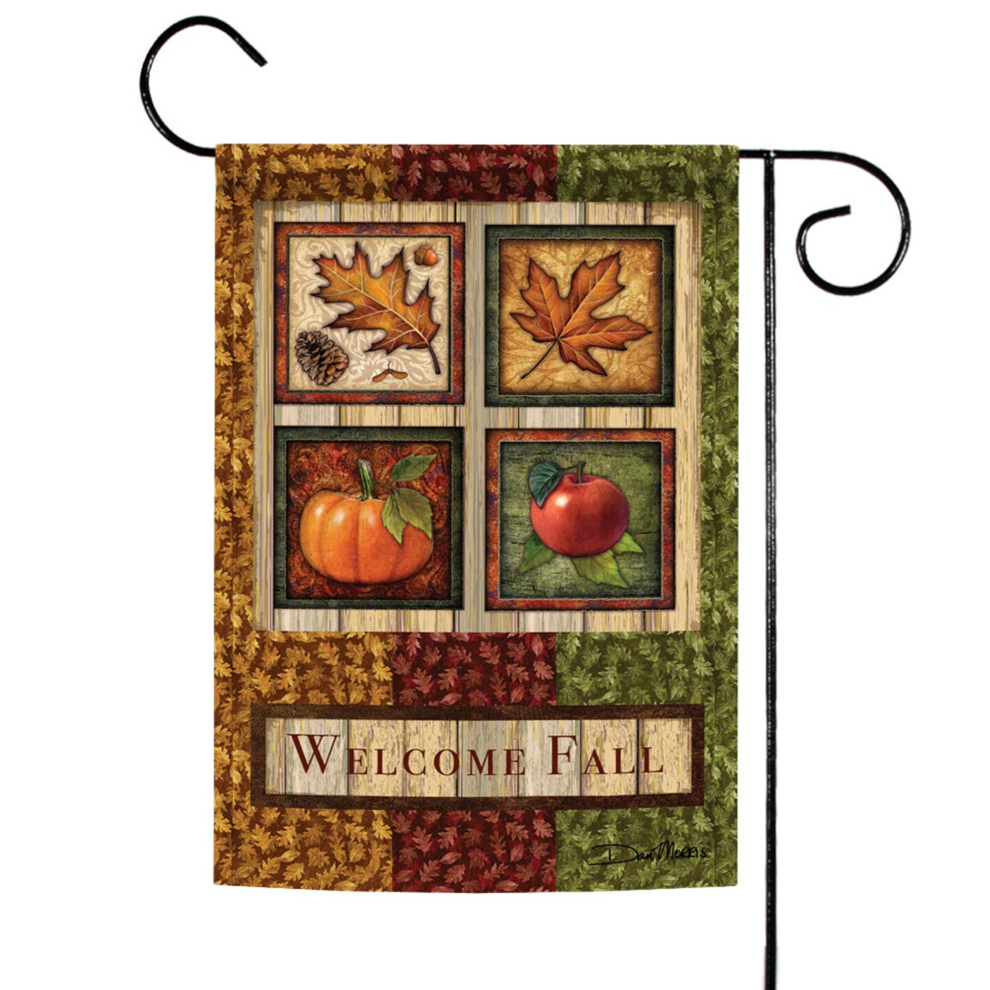 Toland Home Garden Orange and Green Welcome Fall Outdoor Garden Flag 18 ...