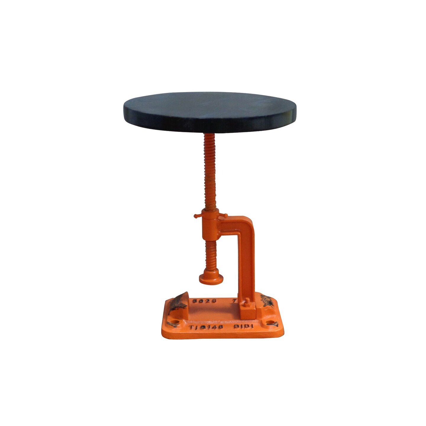 Laddha Home Designs 14" Orange and Gray Industrial Style Mango Wood ...