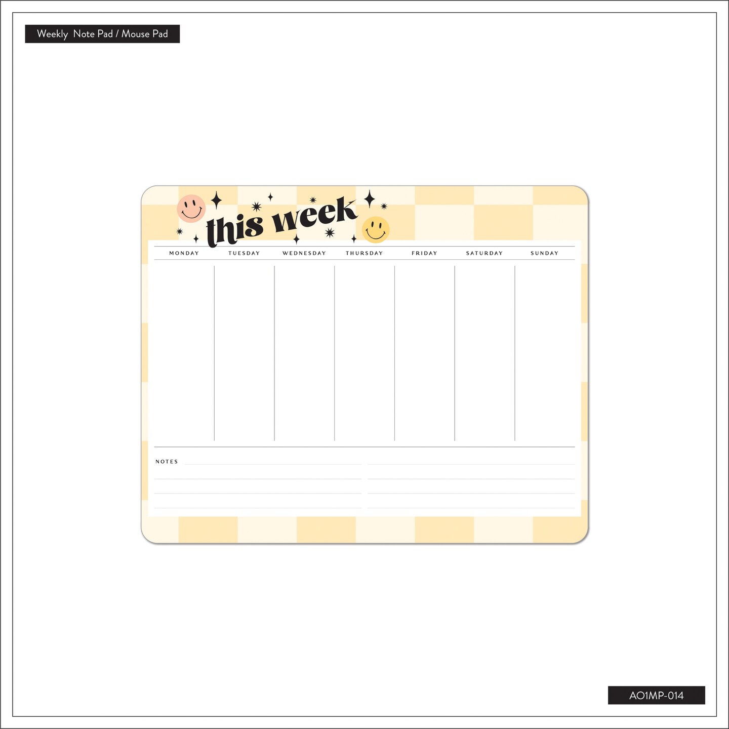 Happy Planner Note Pad-Smiley Face | Michaels