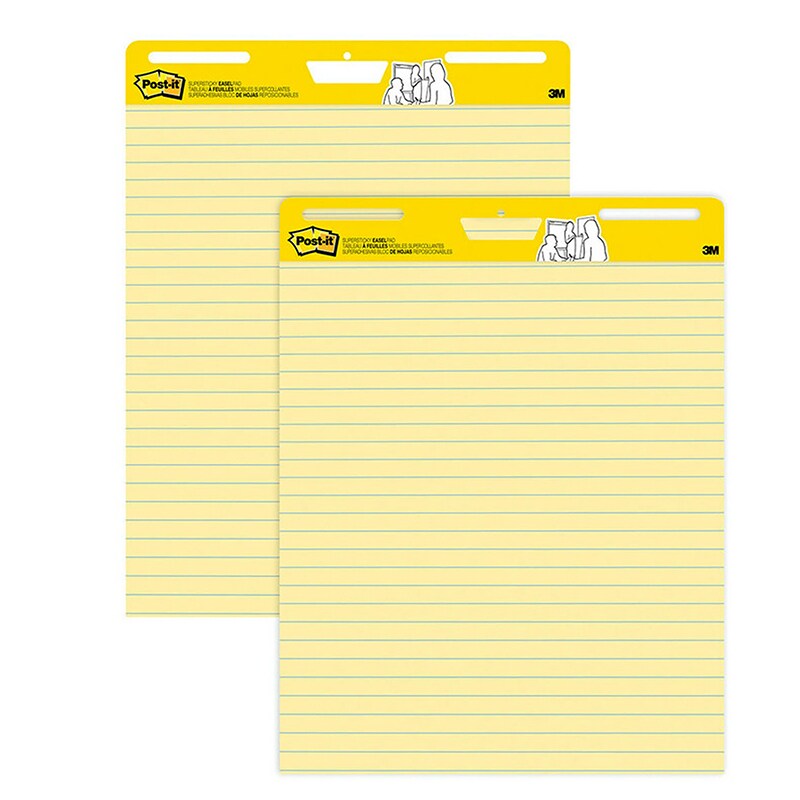 Super Sticky Easel Pads, 25" x 30", Yellow, 2 Pads | Michaels