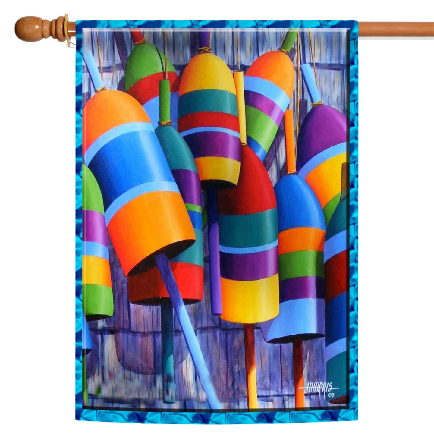 Toland Home Garden Rainbow Floats Rectangular Outdoor House Flag 40" x ...