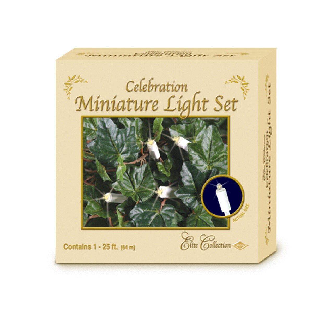 Party Central Elite Celebration Mini Christmas Light Set - Clear - 25ft ...