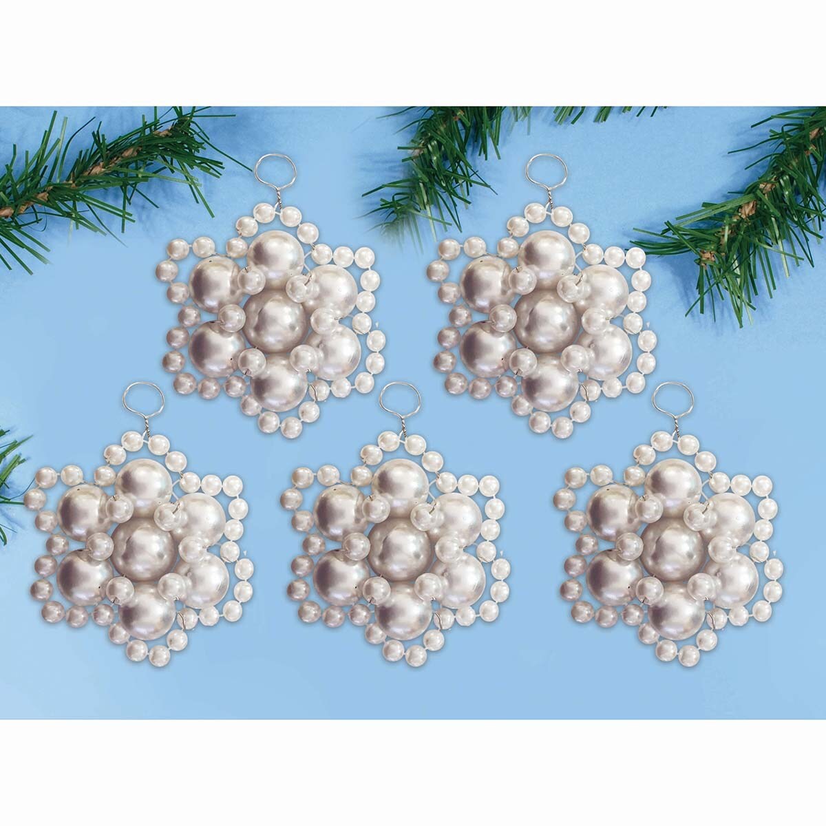 Design Works Frosty Flowers Pearl Ornament Kit | Michaels