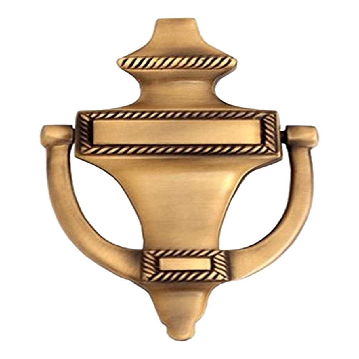 BRASS Accents Home Decorative Rope Door Knocker 6-1 By 2" Antique Brass ...