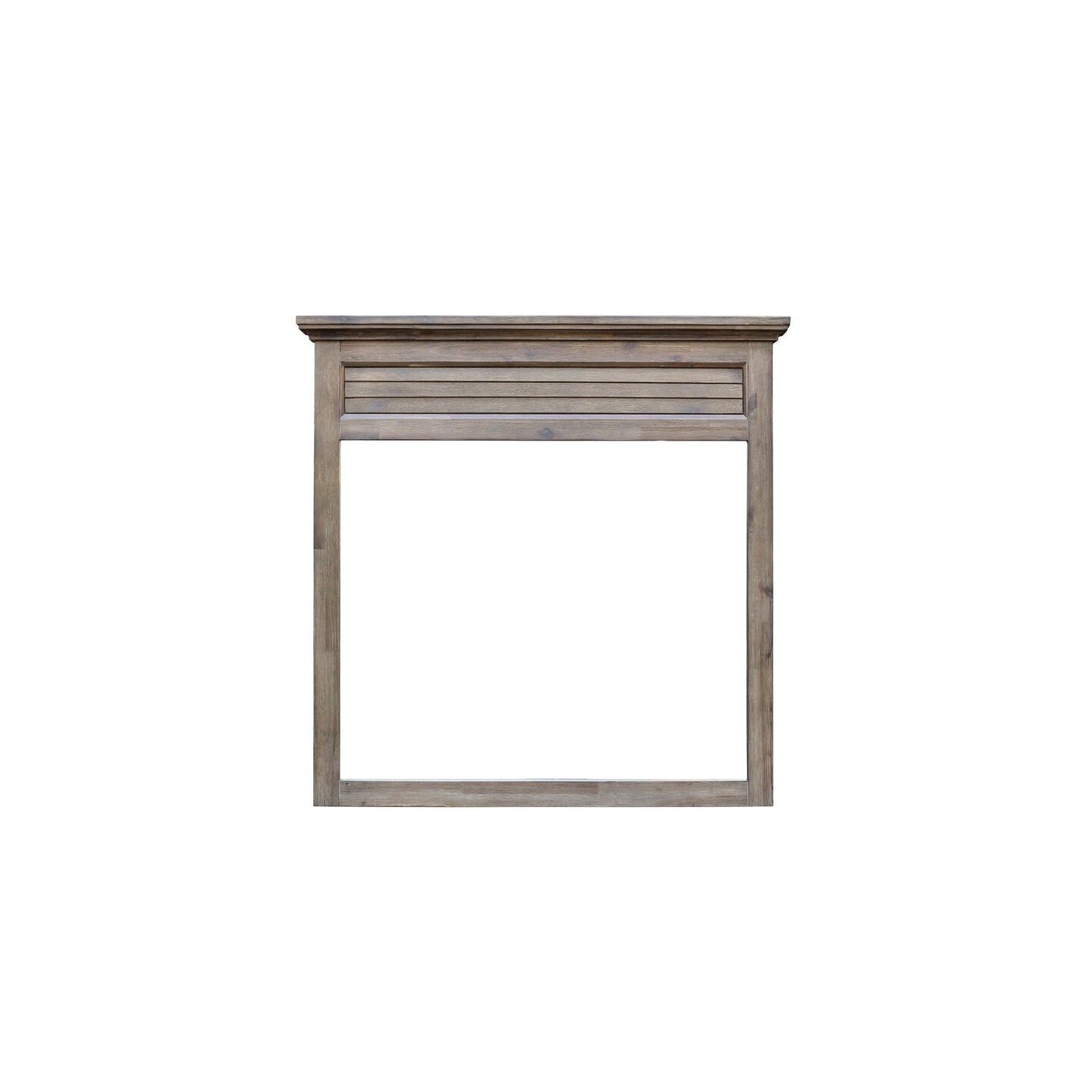 The Hamptons Collection 45" Solstice Gray Handcrafted Wood Rectangular ...