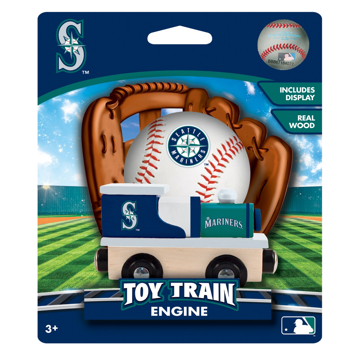 Masterpieces Officially Licensed MLB Seattle Mariners Wooden Toy Train ...