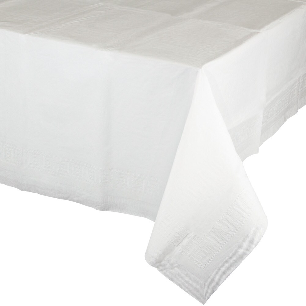 Party Central Rectangular Disposable Party Table Covers - 108" - Dove ...