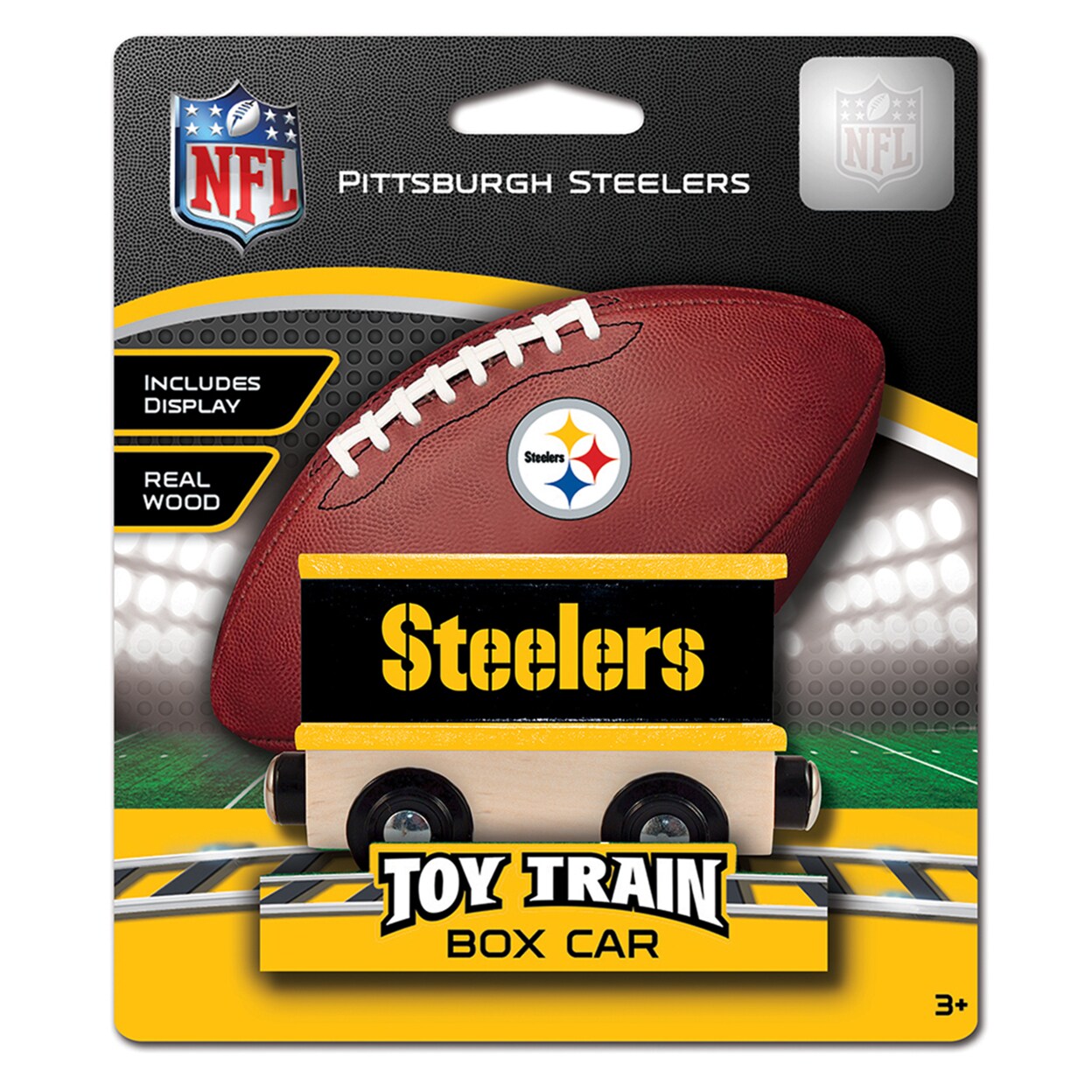 Masterpieces Wood Train Box Car - NFL Pittsburgh Steelers | Michaels