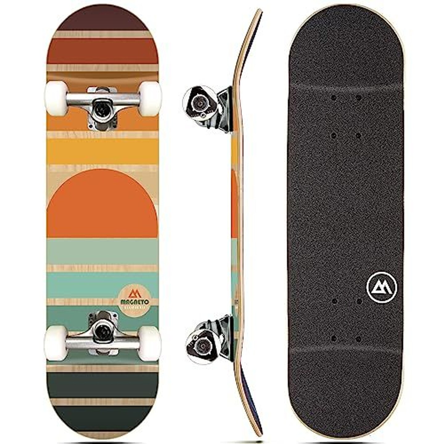 Magneto Complete Skateboard | 27.5" x 7.5" | 6-Layer Canadian Maple ...