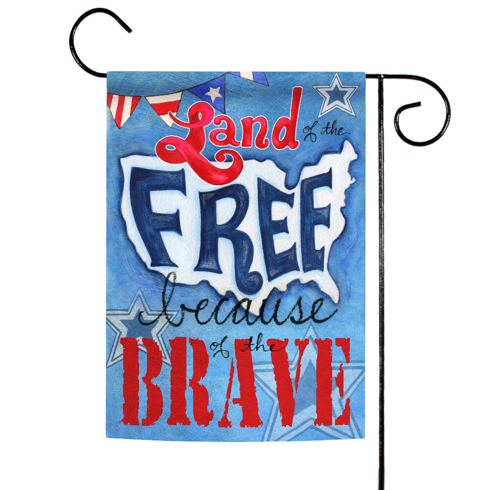 Because of the Brave Decorative Patriotic Flag | Michaels