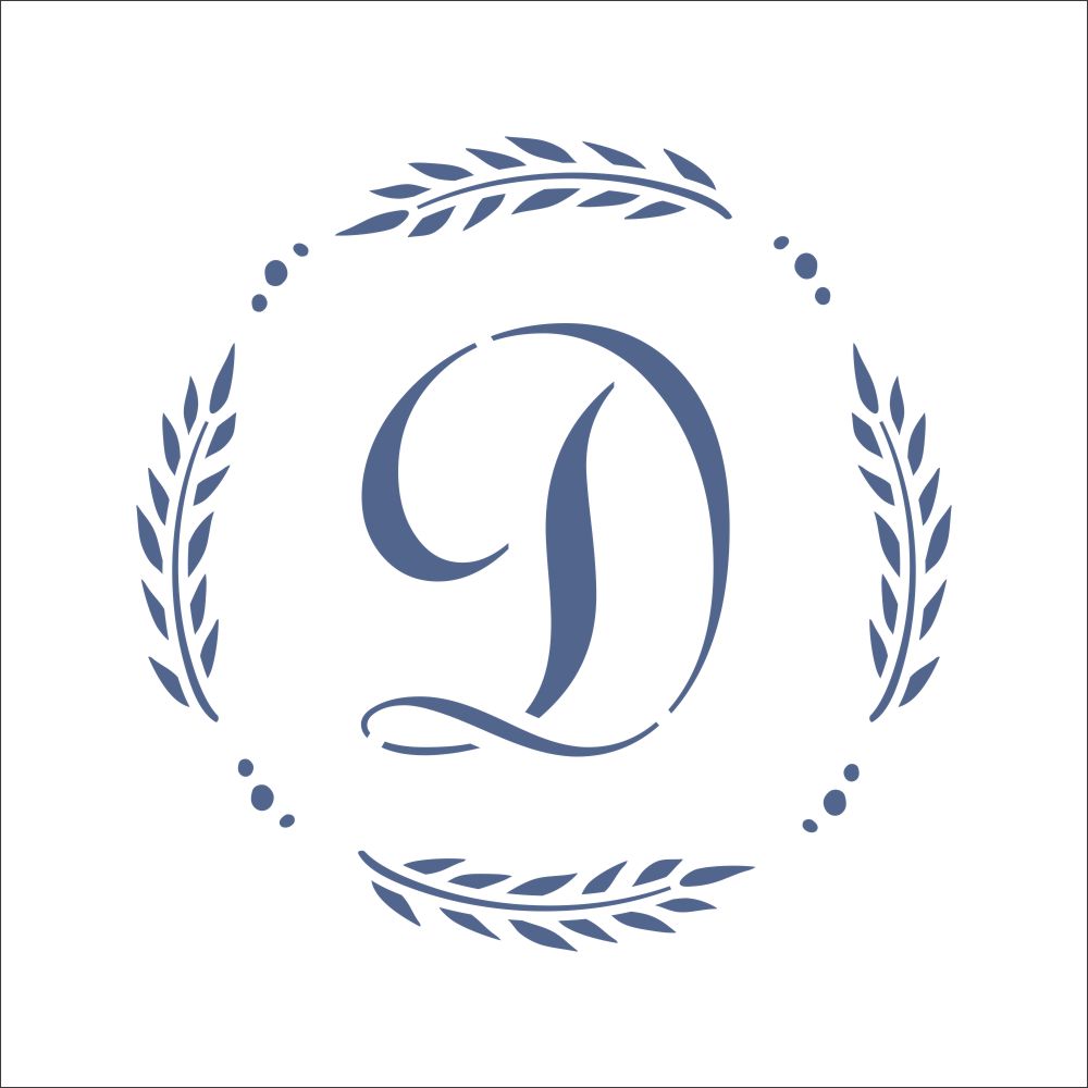 Laurel Monogram Custom Stencil | Michaels