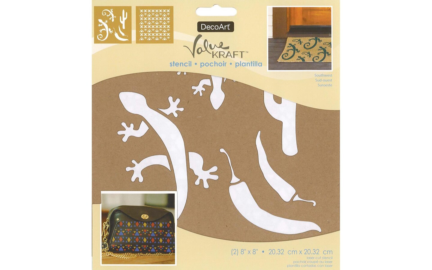 Decoart Value Kraft Stencil 8X8 Southwest | Michaels