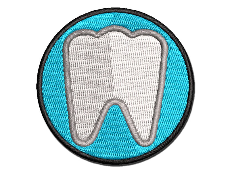 Tooth Outline Multi-Color Embroidered Iron-On Patch Applique | Michaels