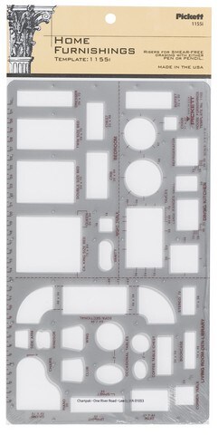 PICKETT TEMPLATE HOME FURNISHING INTERIOR DESIGN 1/4IN | Michaels