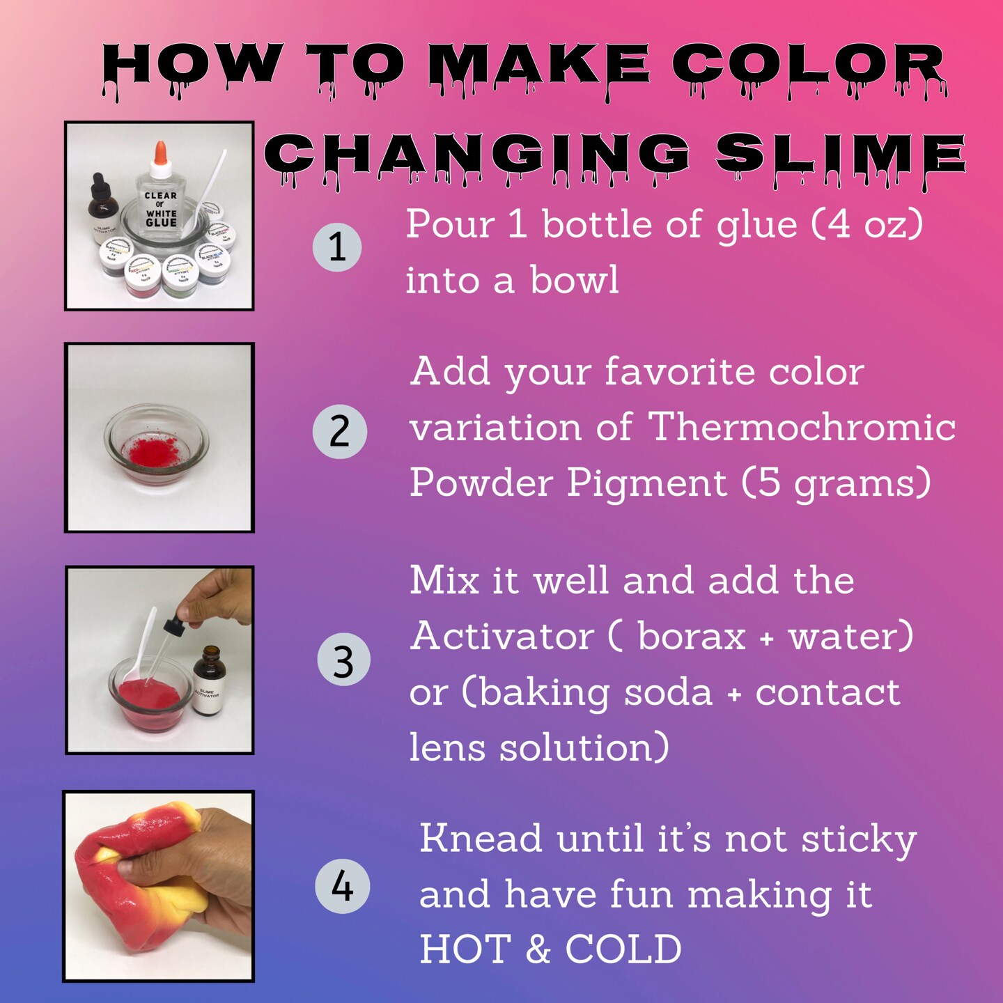 Color Changing Powder Pigment Thermochromic Temperature Heat Sensitive ...