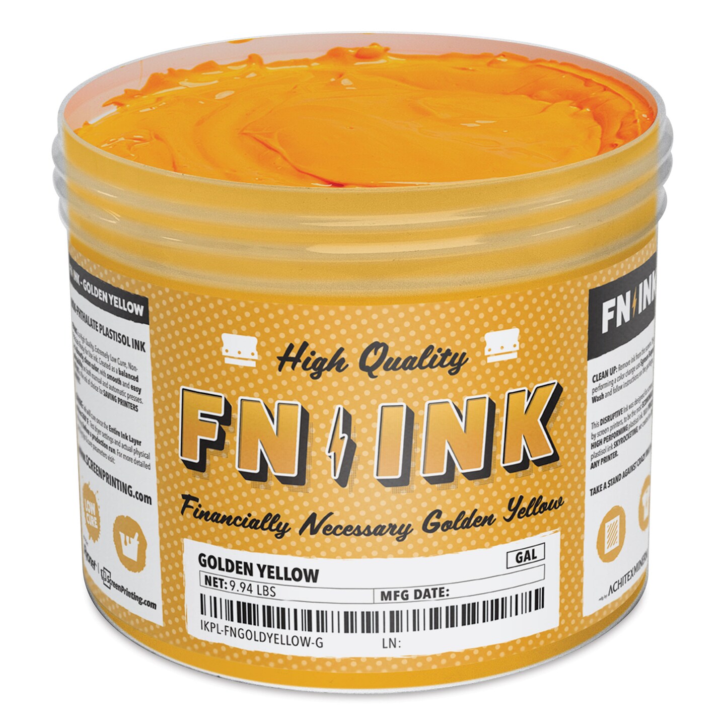 FN Ink Plastisol Screen Printing Ink - Golden Yellow, Gallon | Michaels