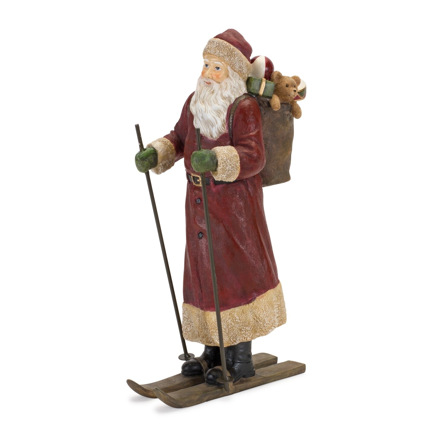 Melrose 13.25" Santa on Skis Christmas Tabletop Figurine | Michaels