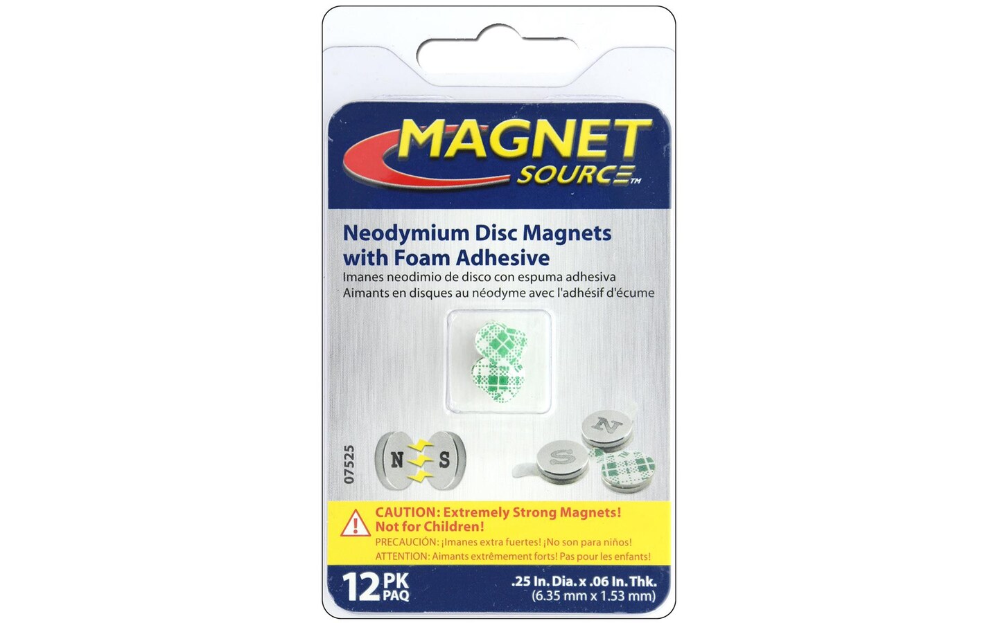 The Magnet Source Neodymium Magnet ADisc 1/4" 12pc | Michaels