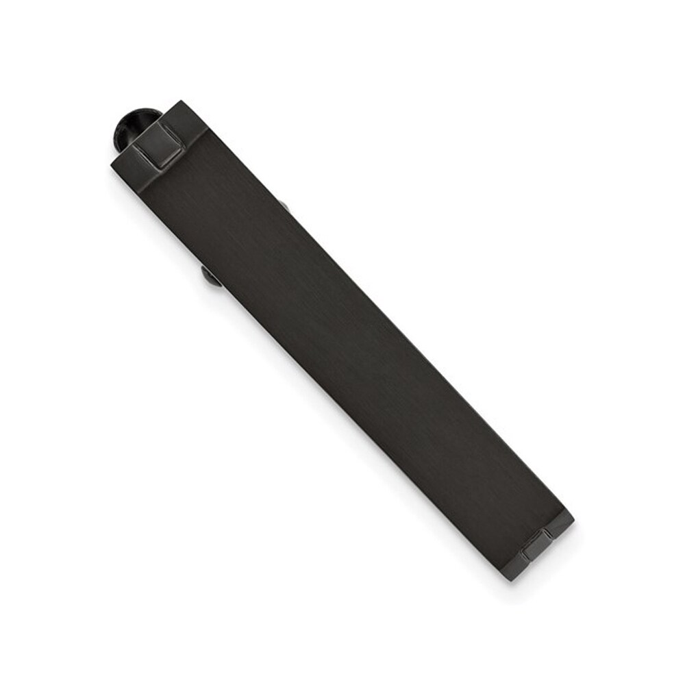 Gem And Harmony Mens Black Plated Tie Bar in Stainless Steel | Michaels Gem And Harmony Mens Black Plated Tie Bar in Stainless Steel | Michaels