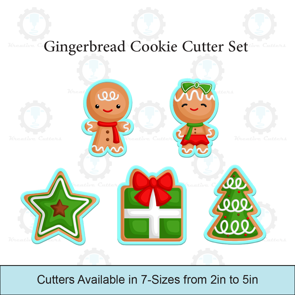 Gingerbread Cookie Cutter Set | 3D Printed | MakerPlace by Michaels