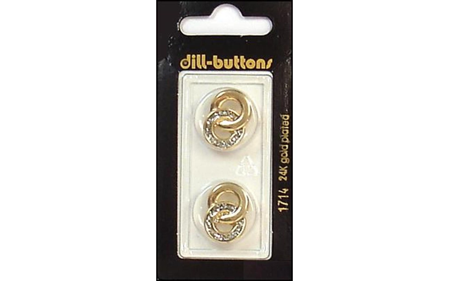 Dill Buttons 20mm 2pc Shank Gold | Michaels