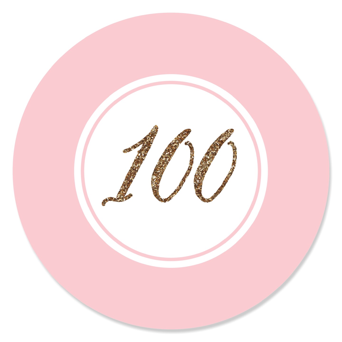 Big Dot of Happiness Chic 100th Birthday - Pink and Gold - Birthday ...